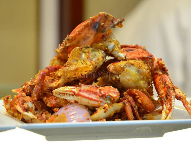 Best selling fried crab stock photo. Image of overhead - 295534638