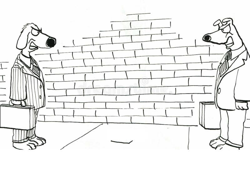 Both Want it stock illustration. Illustration of humor - 36996932