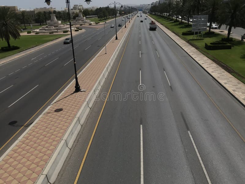 Both Way Roads or Express Highways with Multiple Lanes in between ...