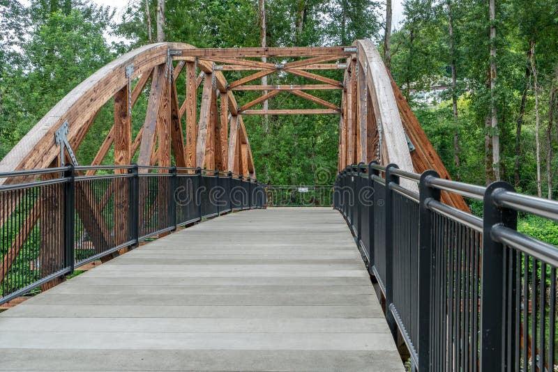 Bothell Bridge Walkway 4 stock photo. Image of bridge - 282129702