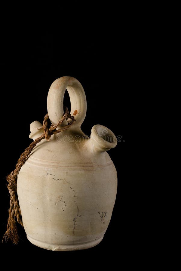 Botijo Traditional Clay Pot Jug To Keep Fresh Water Stock Image - Image ...