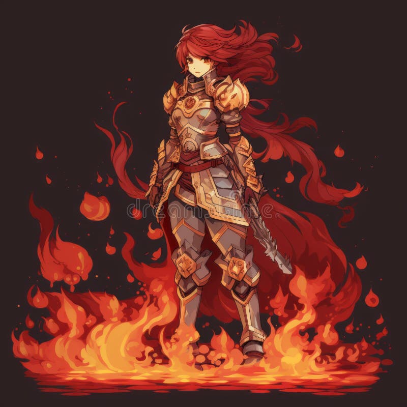 Botis Artwork Inspired by Fire Emblem in 16-bit Pixel Art Style Stock ...