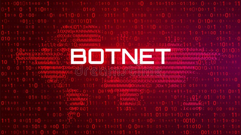 Botnet Cyber Security Alert Concept BG with Map Stock Vector ...
