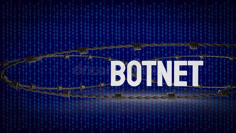 The Botnet on Digital Background 3d Rendering Stock Illustration ...