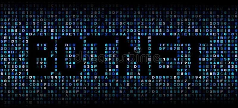 Botnet Text on Hex Code Illustration Stock Illustration - Illustration ...