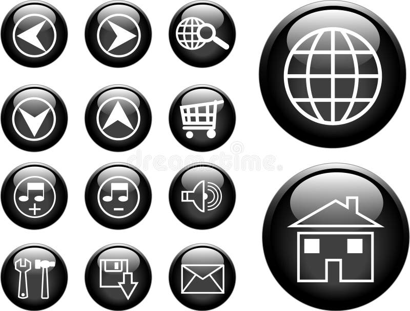 Botones del vector 3D ilustración del vector. Ilustración de fresco ...