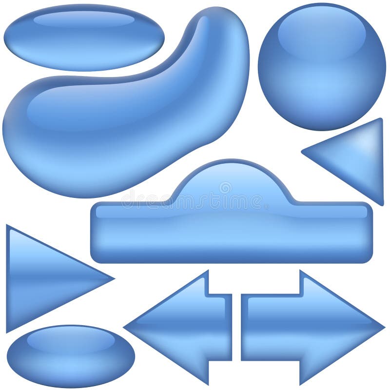 Botones AZULES ilustración del vector. Ilustración de elipse - 2186914