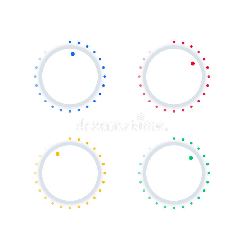 Botones De Control, Ejemplo Del Vector De Los Reguladores Ilustración ...