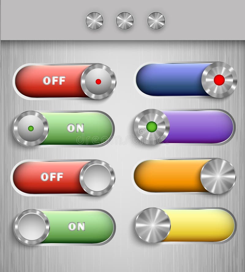 Interruptor del vector ilustración del vector. Ilustración de conducido ...