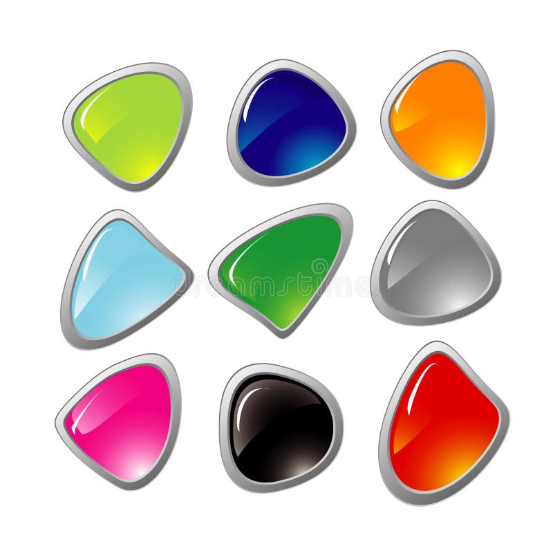 Botones de la deformación ilustración del vector. Ilustración de ...