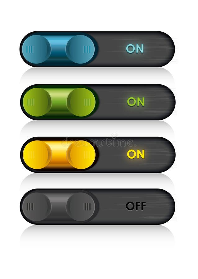 Botones De La Radio O Del Web Stock de ilustración - Ilustración de ...