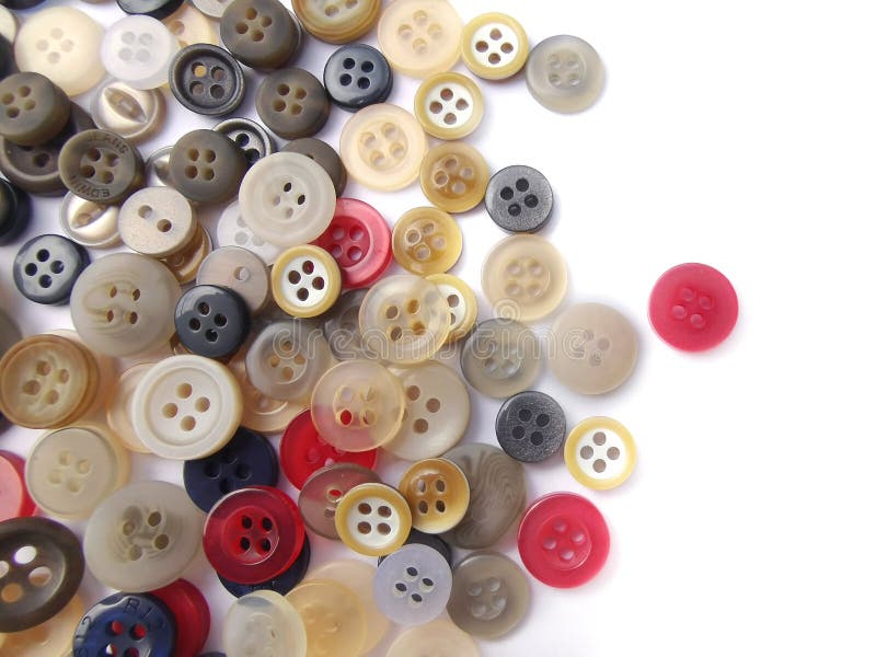 Botones De Ropa Sobre Fondo Blanco Foto de archivo - Imagen de fondo ...