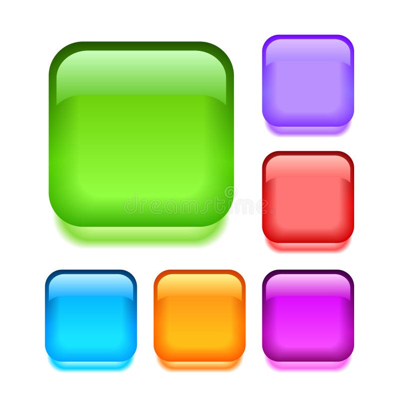 Botones del vector ilustración del vector. Ilustración de insignia ...