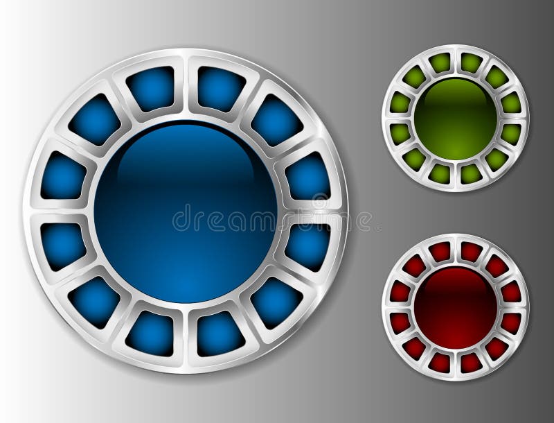 Botones del vector ilustración del vector. Ilustración de muestra ...