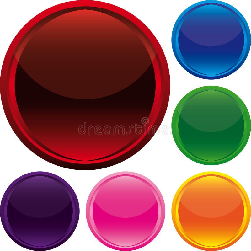 Botones Del Web Del Vector Fijados Stock de ilustración - Ilustración ...