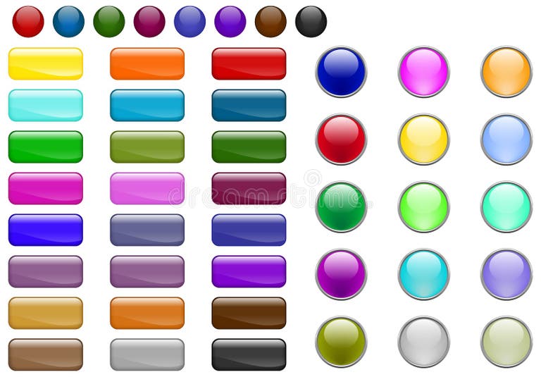 Botones del Web ilustración del vector. Ilustración de editable - 11788105