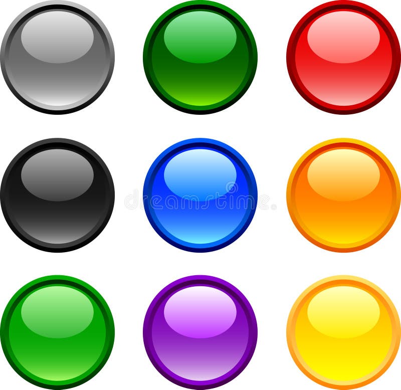 Botones del Web. ilustración del vector. Ilustración de botones - 7402309