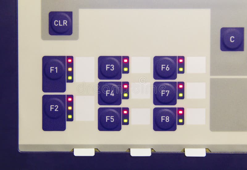 Botones En El Panel De Control Del Dispositivo De Control Electrónico ...