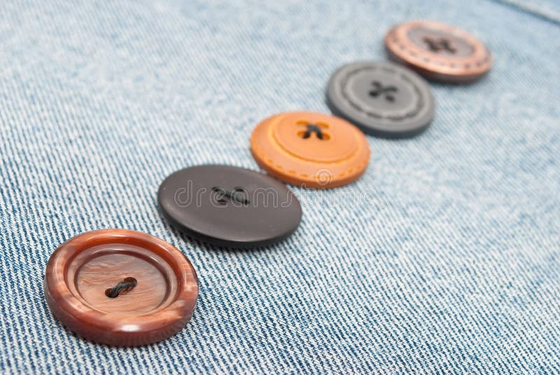 Botones En Los Pantalones Vaqueros Imagen de archivo - Imagen de textil ...