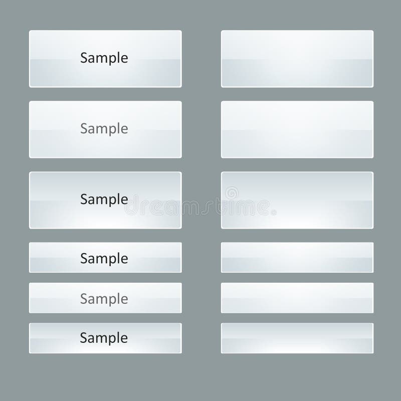 Botones modernos stock de ilustración. Ilustración de icono - 21948704