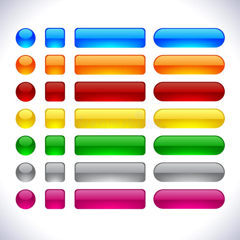 Botones modernos del Web. ilustración del vector. Ilustración de ...