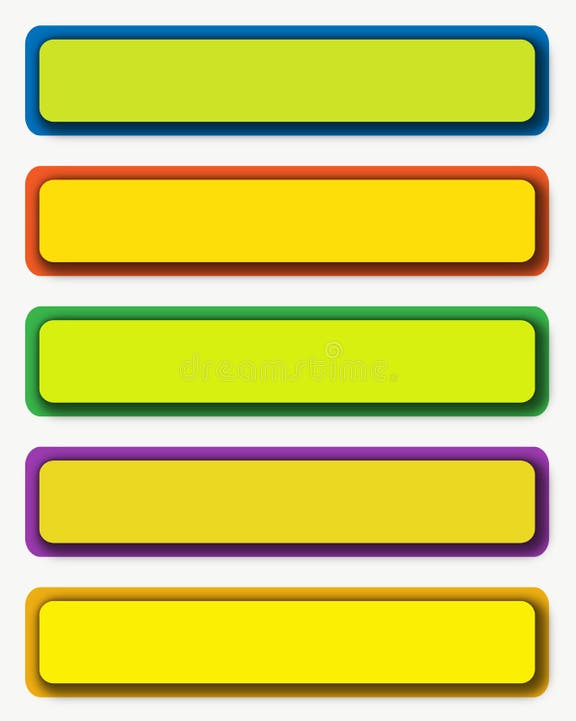 Botones rectangulares stock de ilustración. Ilustración de blanco ...