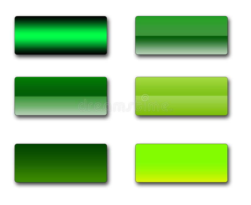 Botones Rectangulares Del Web Stock de ilustración - Ilustración de ...