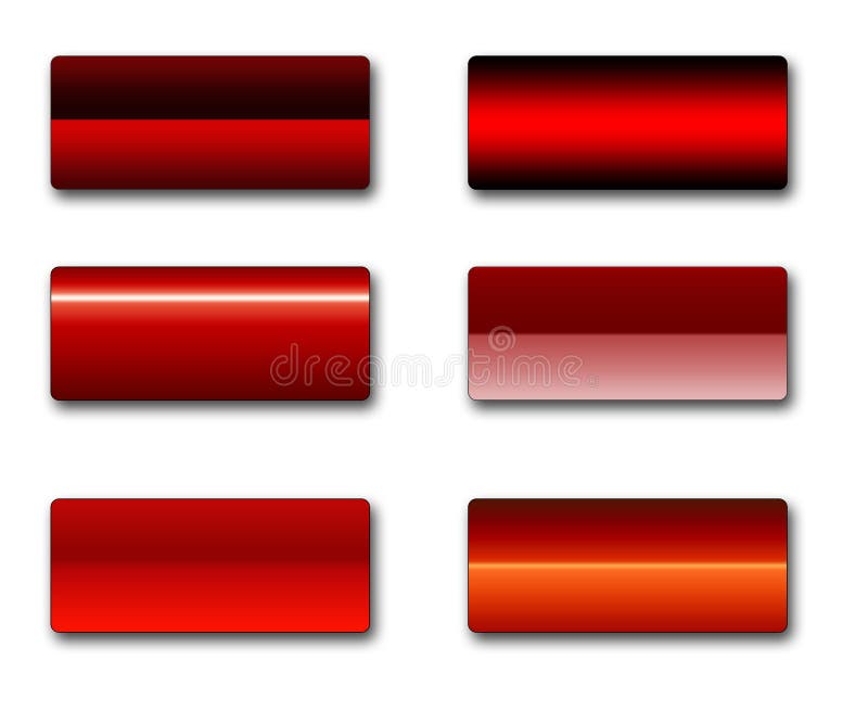 Botones Rectangulares Del Web Stock de ilustración - Ilustración de ...