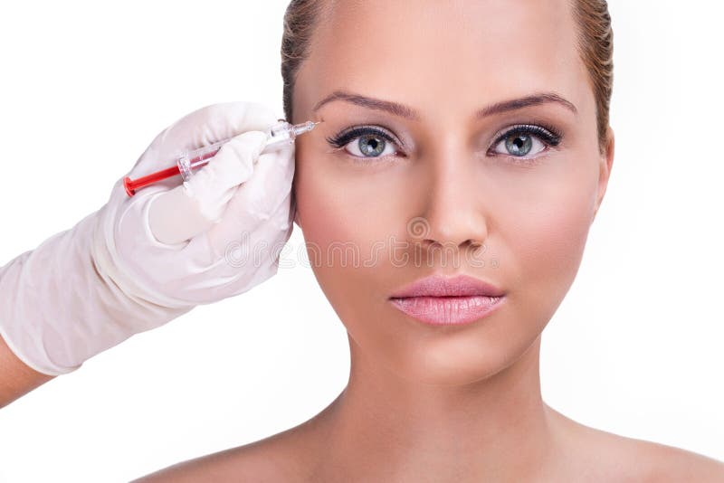 Botox Correction Upper Lids Stock Photo - Image of healthy, aesthetic ...