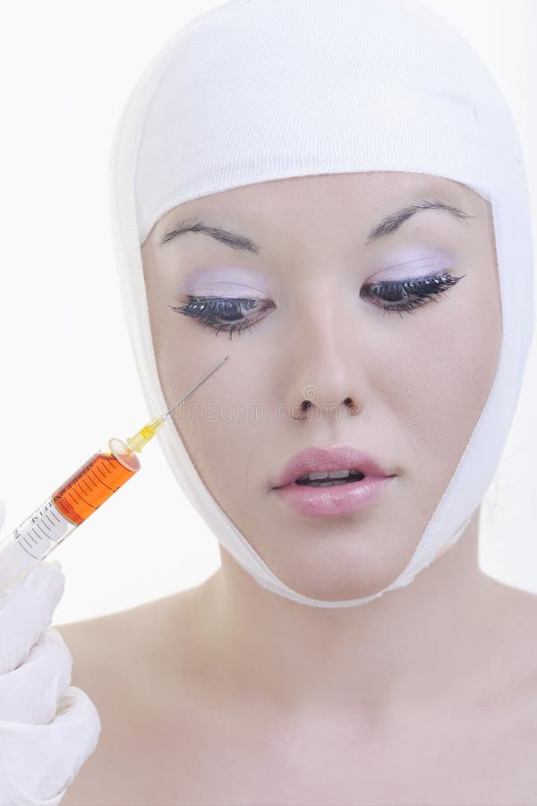 Botox face surgery stock image. Image of needle, face - 13972601