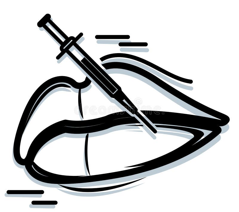 Botox Injection Stock Icon stock vector. Illustration of healthcare ...