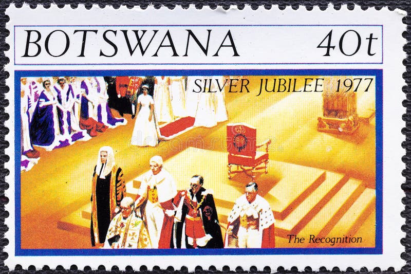BOTSWANA - CIRCA 1977 - Commonwealth Postage Stamp Commemorating the ...