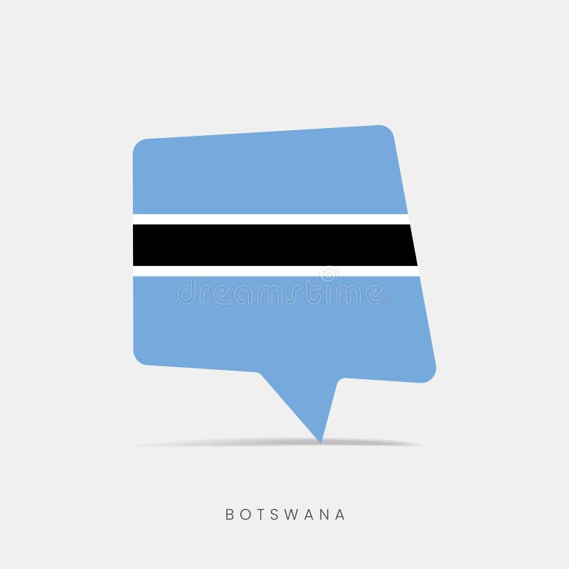 Botswana Flag Bubble Chat Icon Stock Vector - Illustration of ...