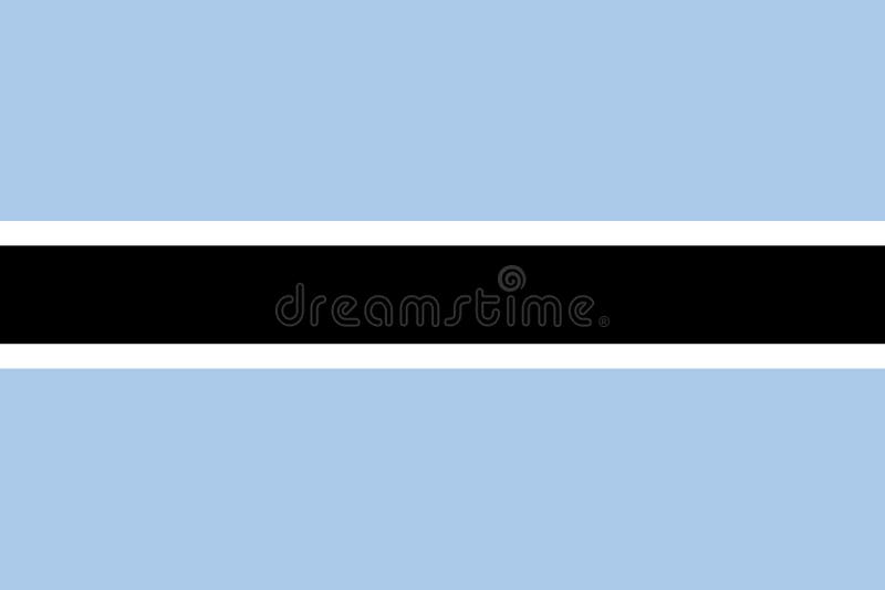 Botswana Flag with Official Proportions and Color.Genuine.Original Flag ...