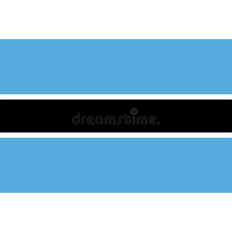 Botswana Flag Vector Isolated Stock Vector - Illustration of element ...