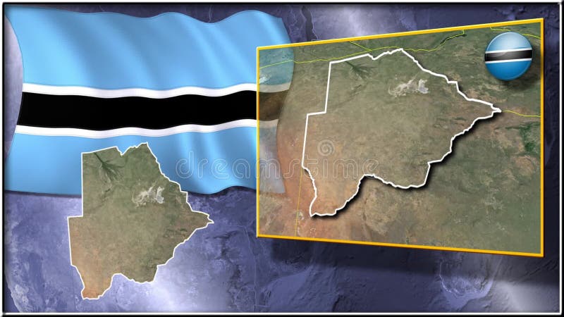 Botswana Infographic Animation Map Stock Footage - Video of atlas ...