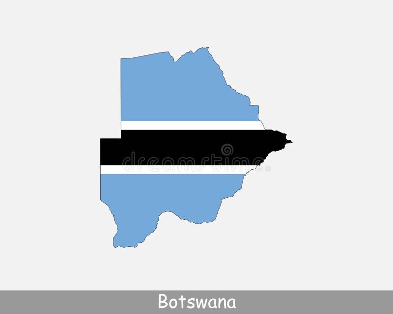 Botswana Map. Batswana Country Map Stock Vector - Illustration of ...