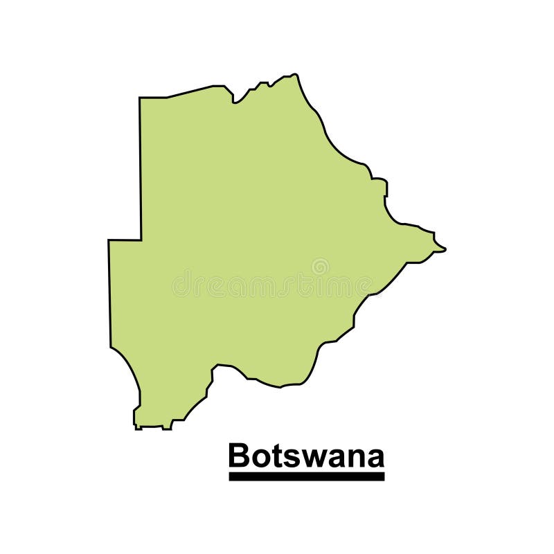 Botswana map icon stock illustration. Illustration of graphic - 340910541