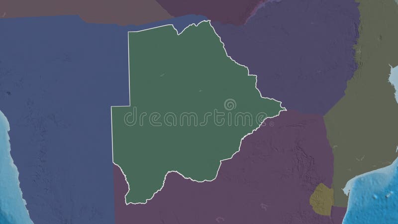 Botswana - Overview. Administrative Stock Illustration - Illustration ...