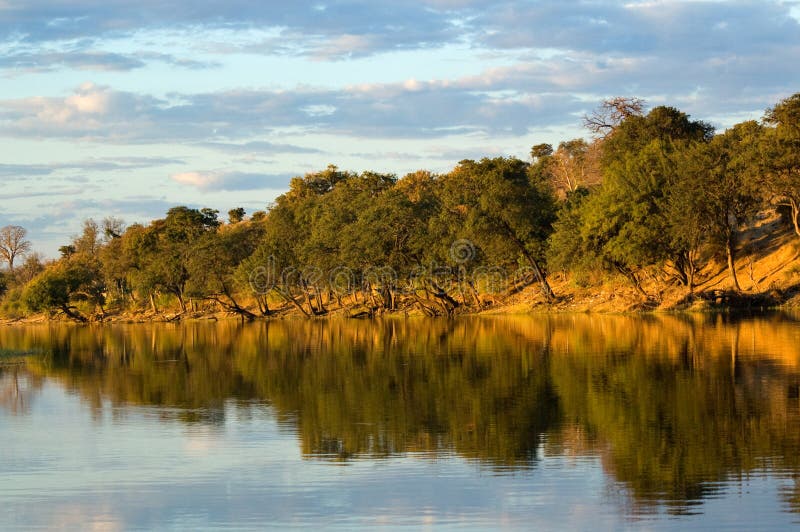 Fishing stock image. Image of gold, botswana, dusk, orange - 26192905