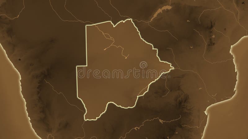 Botswana - Tint. Composition Stock Illustration - Illustration of ...