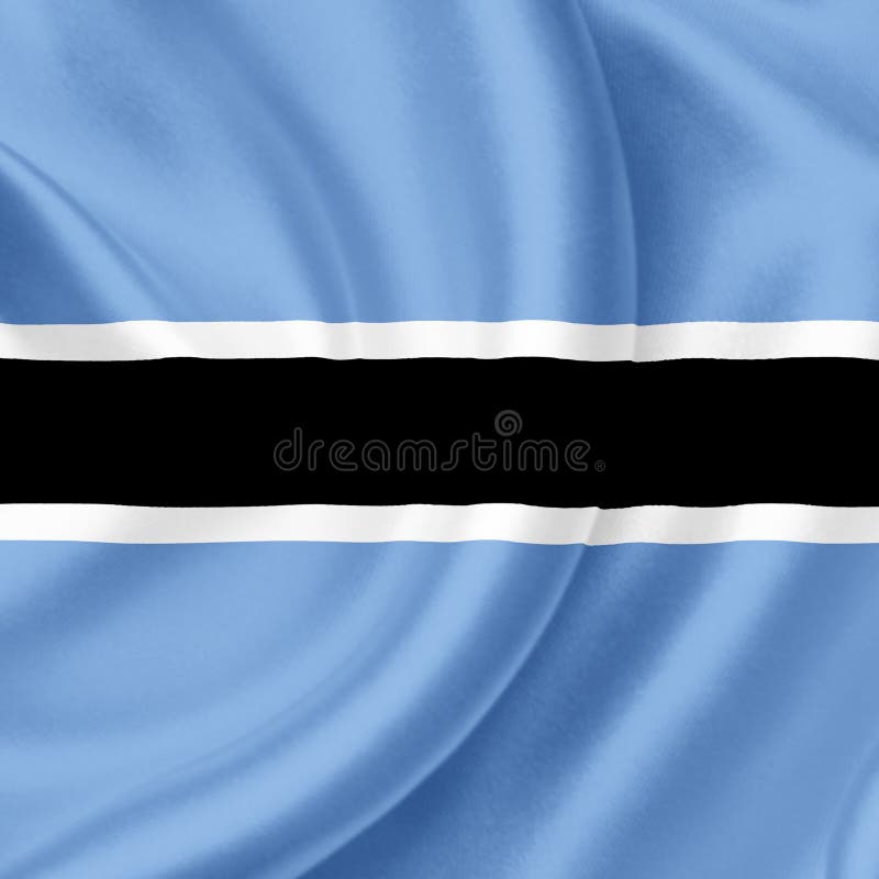 Botswana waving flag stock illustration. Illustration of material ...