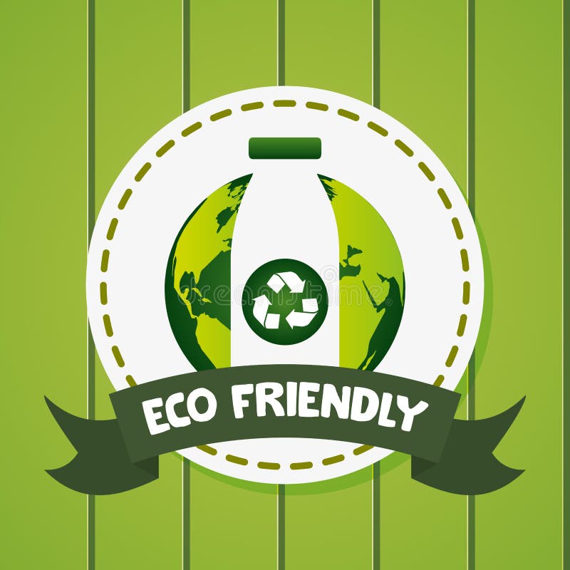 Eco Friendly Planet Design Image Stock Illustration - Illustration of ...