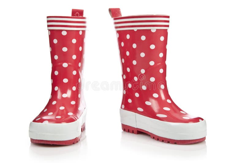 Bottes En Caoutchouc Rouges Image stock - Image du caoutchouc, étanche ...