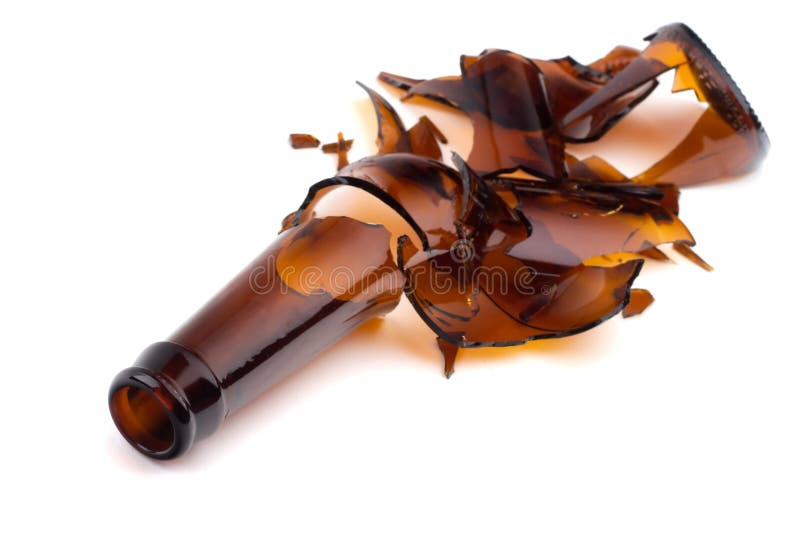 Bottiglia Rotta - Paesaggio Immagine Stock - Immagine di bevanda ...