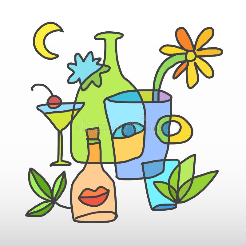 Bottle Abstract stock vector. Illustration of bottle - 50421943