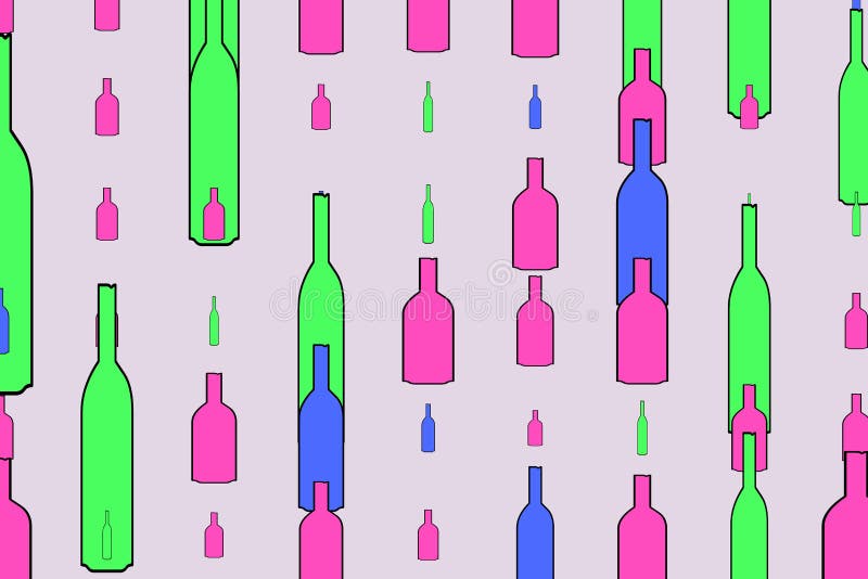 Bottle Abstract, Hand Drawn Texture, Backdrop or Background. Art ...