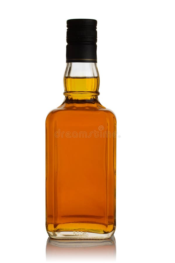 Bottle with alcohol stock image. Image of yellow, bottle - 67806713