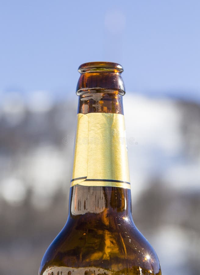 Bottle of beer stock image. Image of full, beverage - 185223397