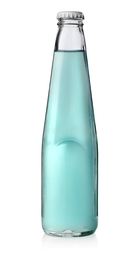 Bottle of blue alcohol stock image. Image of cocktail - 28843669